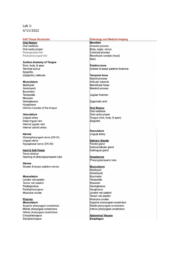GI - GU.Endo - Lab 1 | PDF