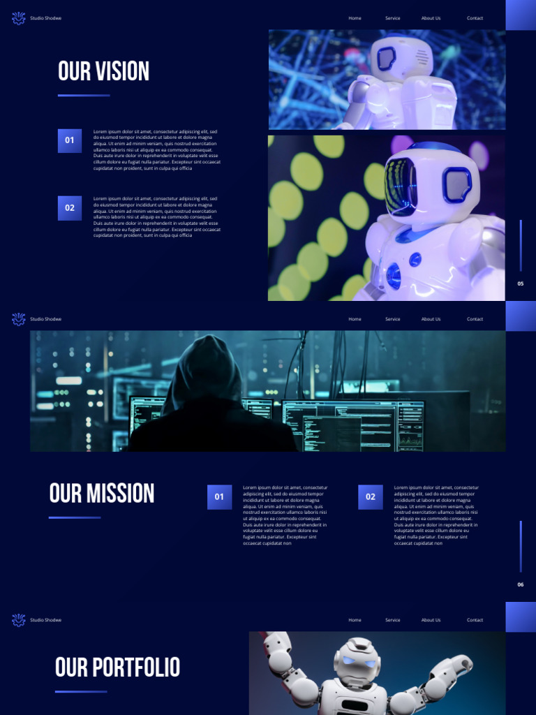 Blue Futuristic Artificial Intelligence Presentation | PDF