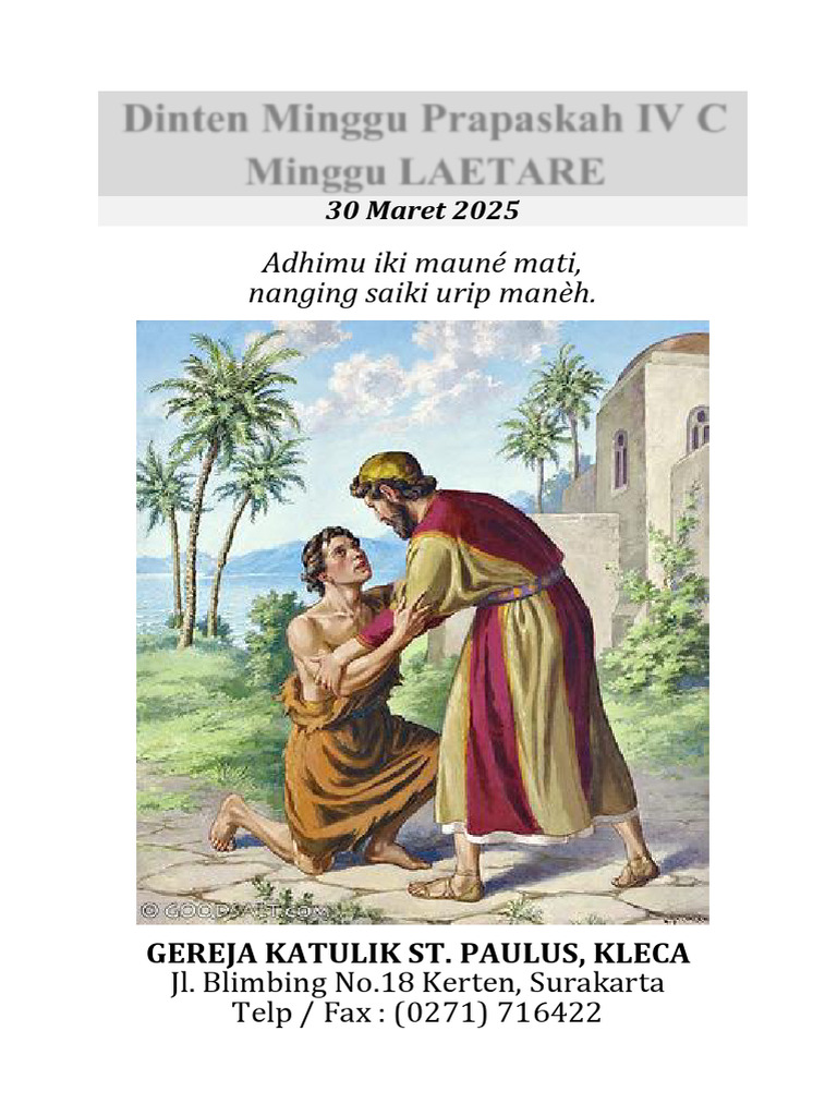 2025-03-30 Minggu Prapaskah 4 C Jawa | PDF