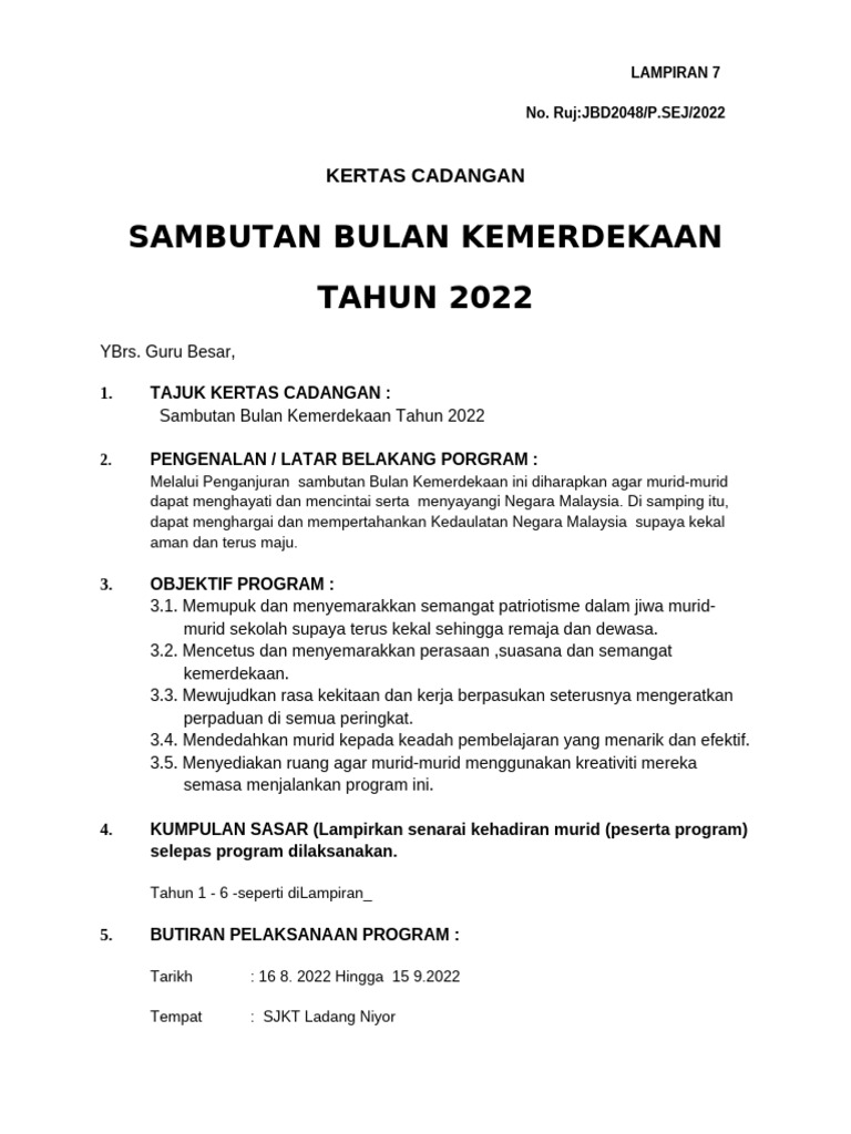KERTAS KERJA SEJARAH SPK1 2022 | PDF