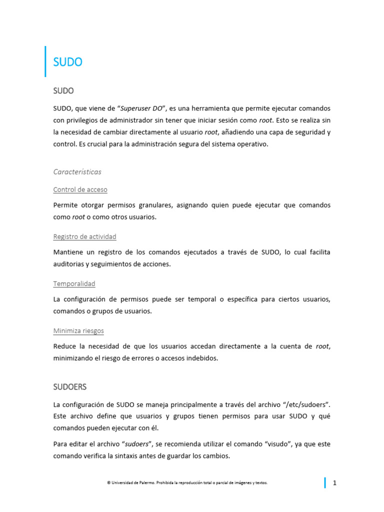 2 - Sudo | PDF | Sudo | Usuario (informática)