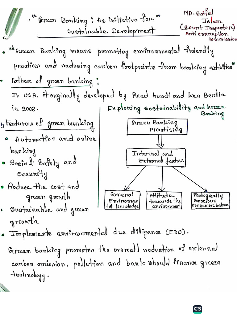 Green Banking | PDF