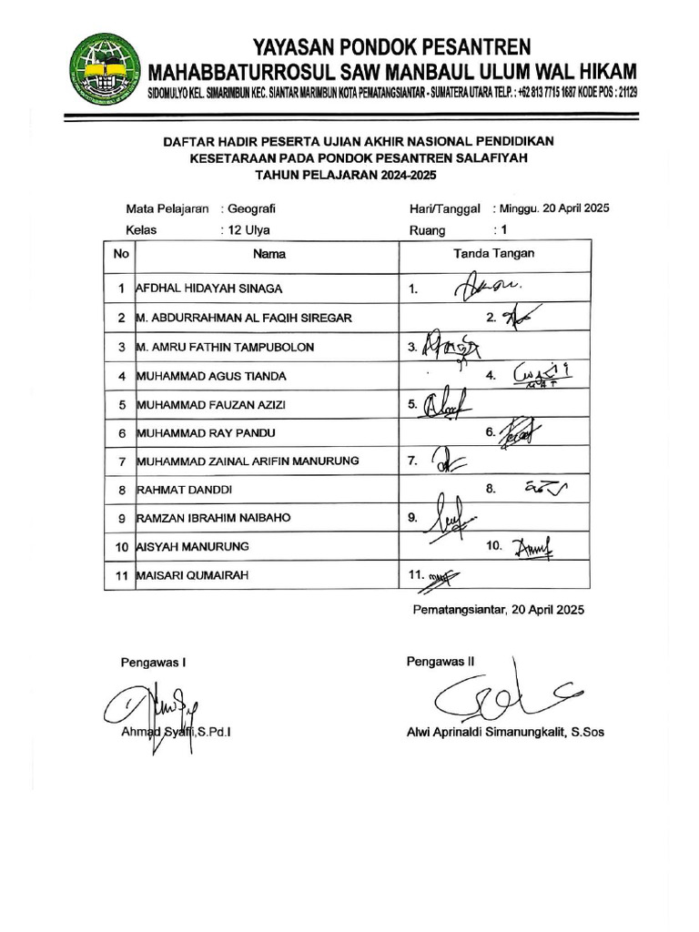Absen Geografi Compressed | PDF