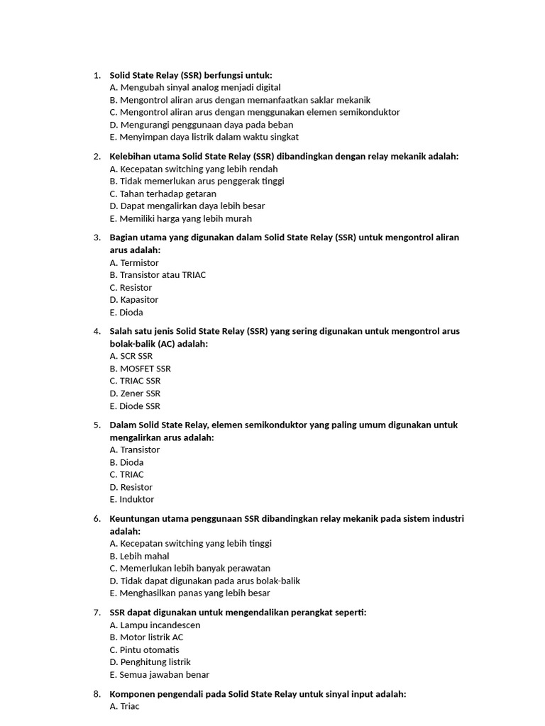 Soal SSR | PDF