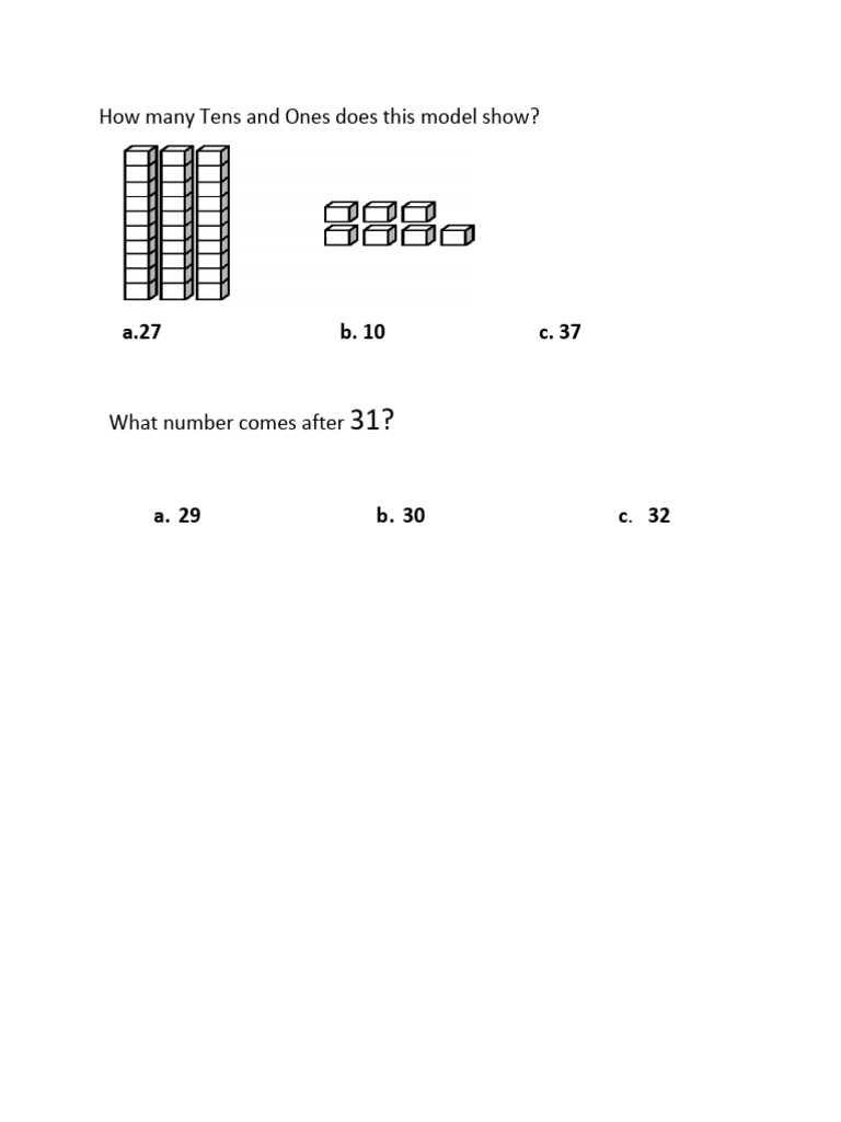 Understanding Tens, Ones, and Sequences | PDF