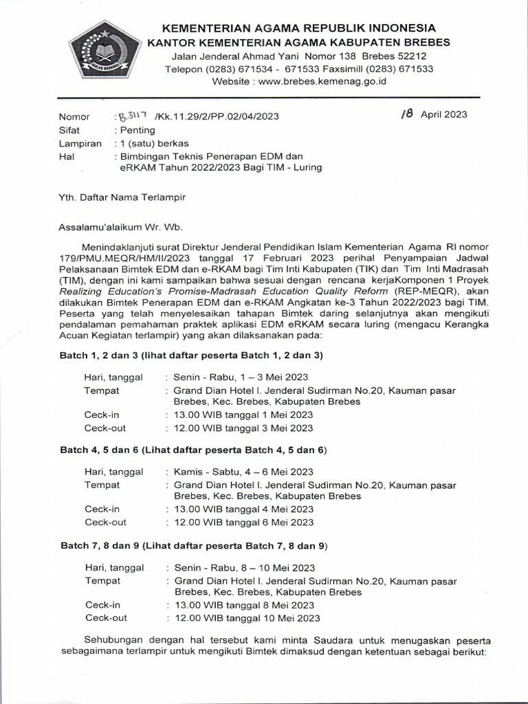 Bimtek EDM RKAM Tahun 20222023 | PDF