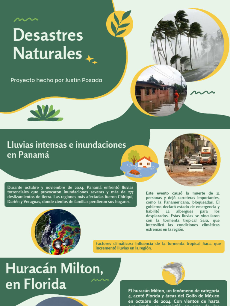 Desastres Naturales | PDF | Temblores | Ciclones tropicales