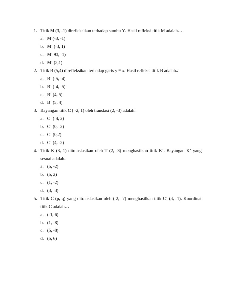Soal Mid Genap Kelas 9 2025 | PDF