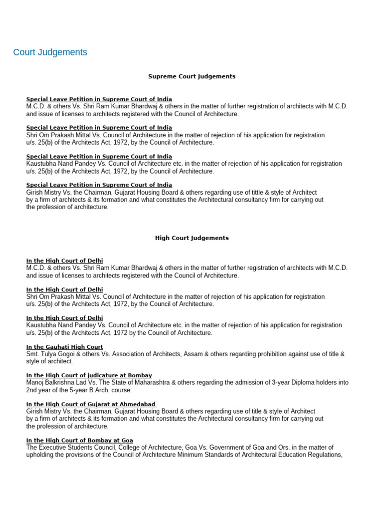 9 Court Judgements | PDF