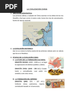 Monografía - Civilización China Antigua | PDF | Historia de china | China