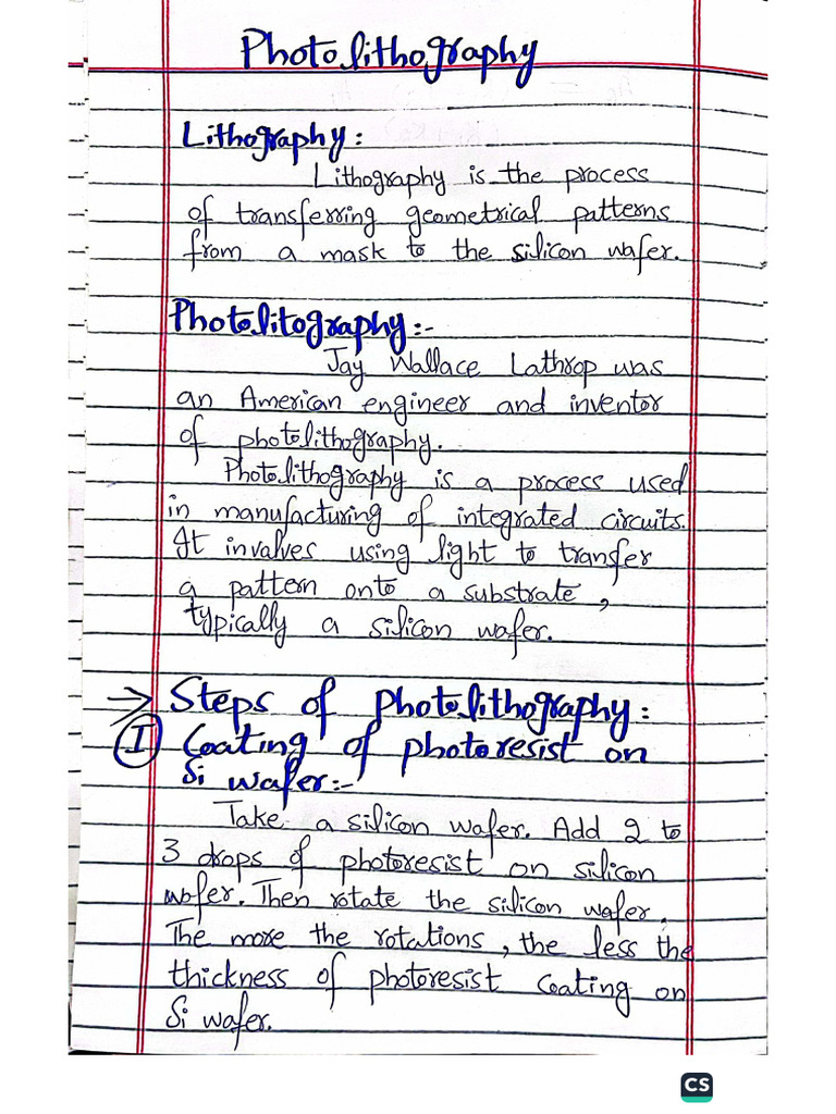 Photolithography & Probing | PDF