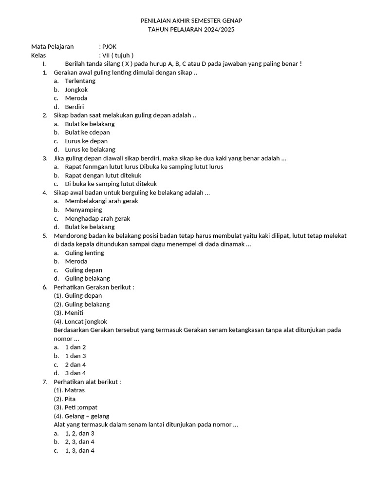 Soal PAS Genap | PDF