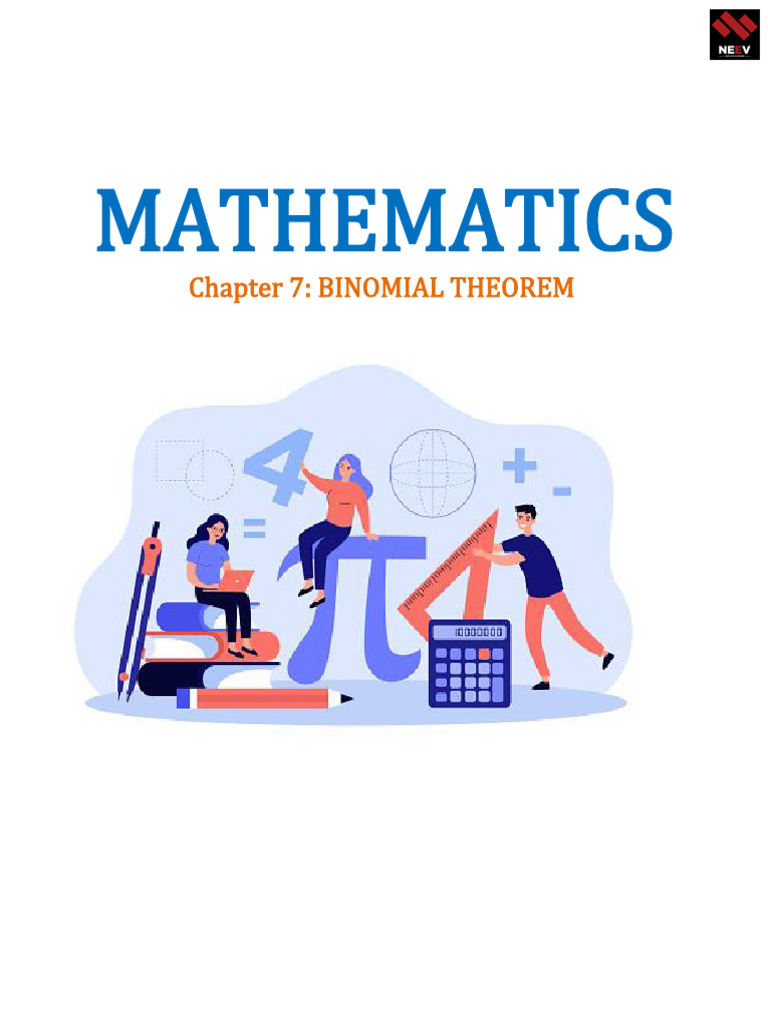 Chapter 7 Binomial Theorem | PDF | Summation | Combinatorics
