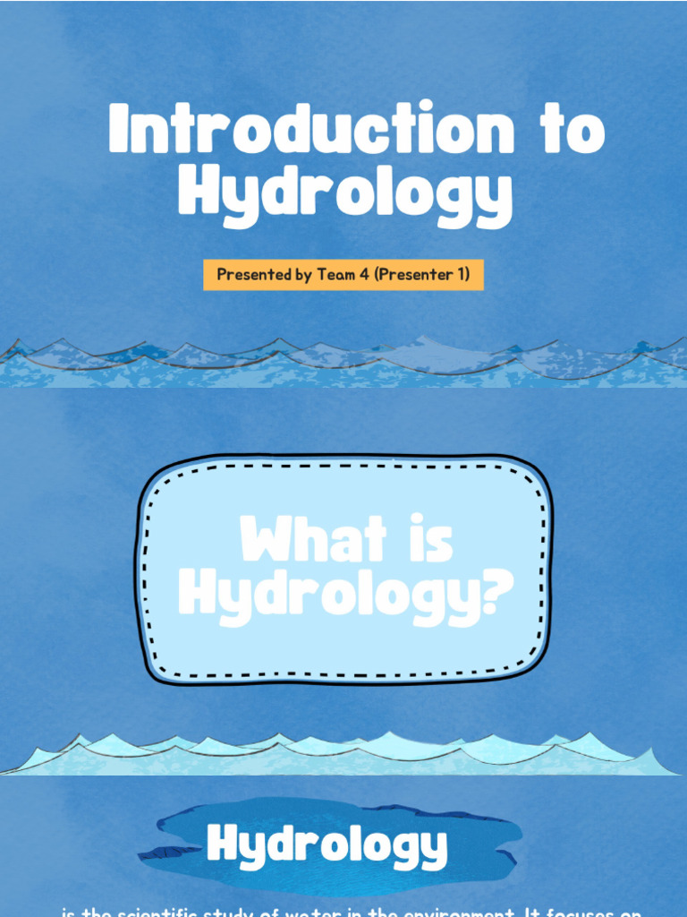Hydrology and Hydrologic Cycle (Team 4) | PDF