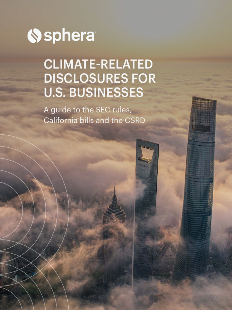 Sec Climate Disclosure Ebook | PDF | Risk | Economies