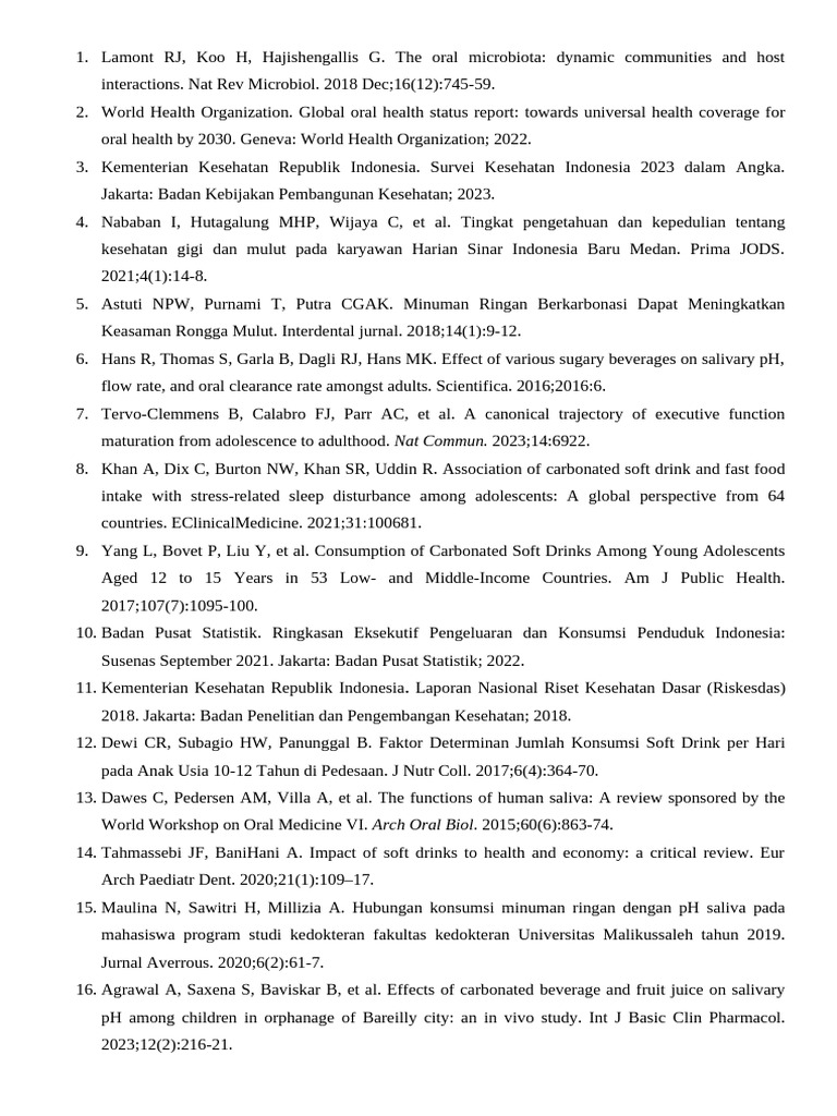 dapus revisi | PDF | Drink