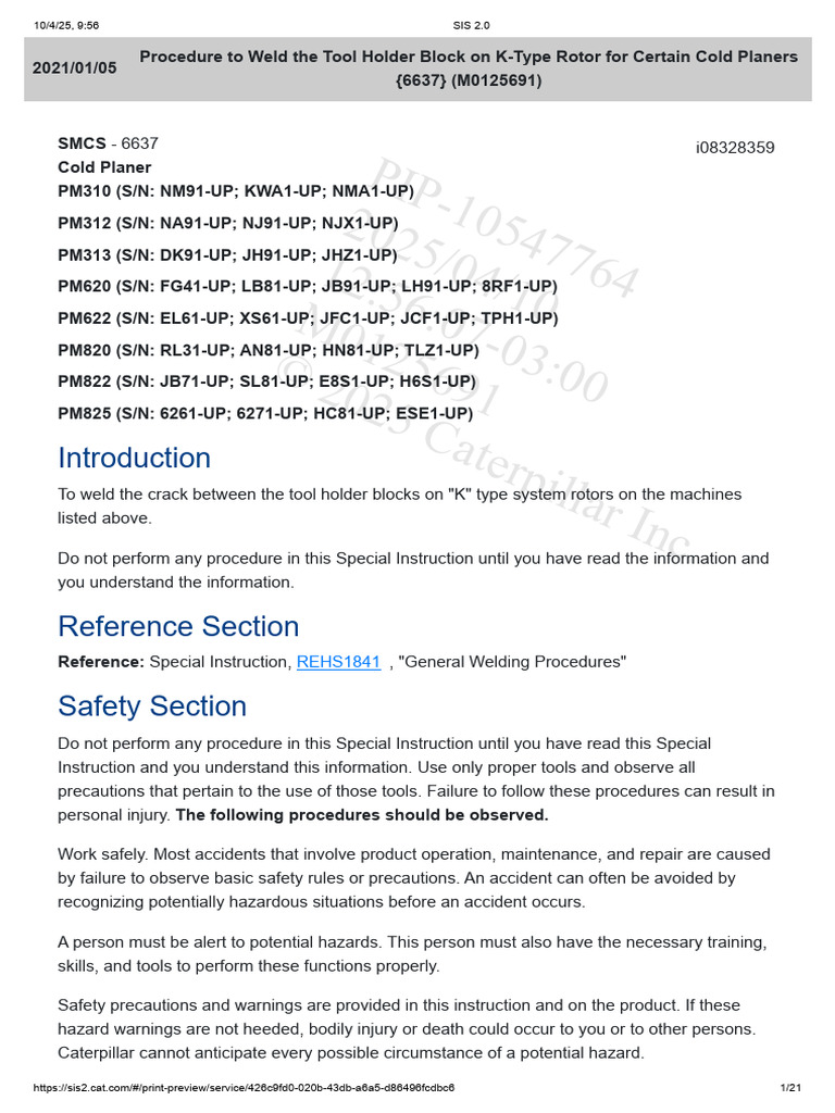 PM620 Rotor Soldadura | PDF | Welding | Construction