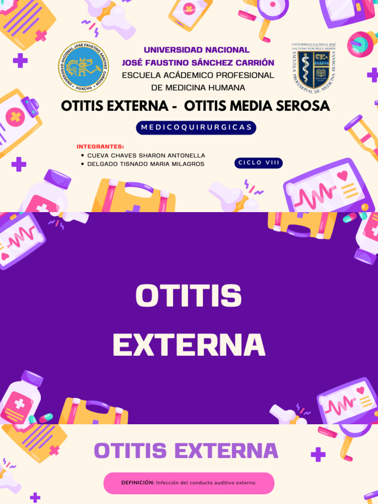 Otitis Externa y Media: Diagnóstico y Tratamiento | PDF ...