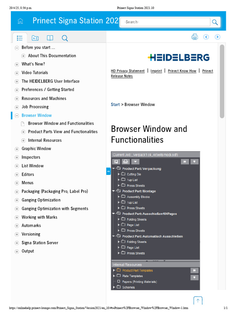 Prinect Signa Station 2021.10 | PDF