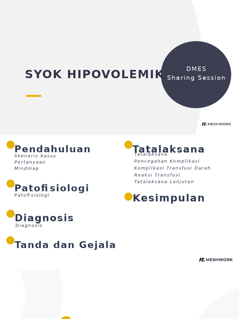 Edited Syok hipovolemik | PDF