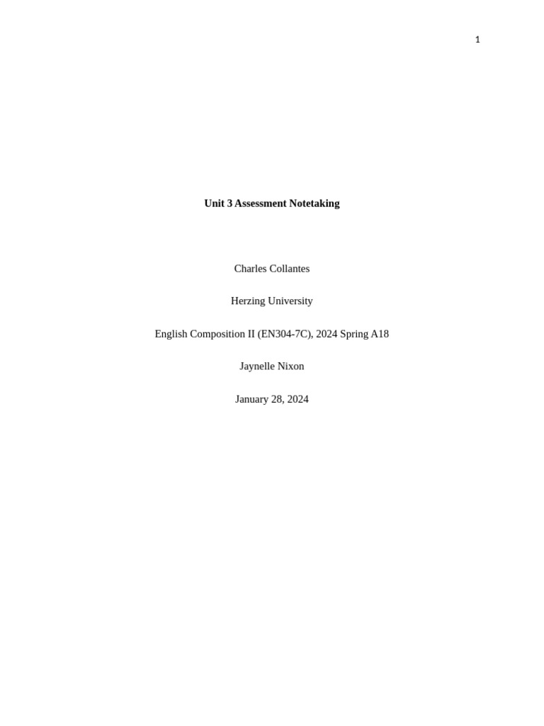 Unit 3 Assessment Notetaking | PDF | Risk | Public Health