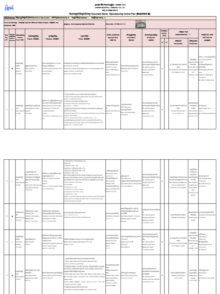 MCP - Revised - Cherish Industrial 20241120 | PDF