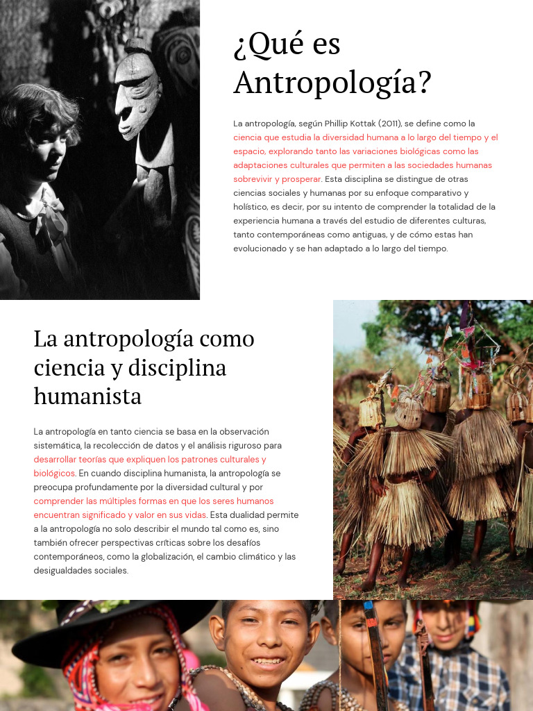 Introducción a la Antropología y sus Dimensiones | PDF | Antropología ...