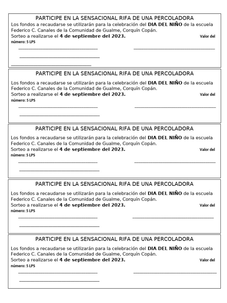 DRIFA DE UNA PERCOLADORA | PDF