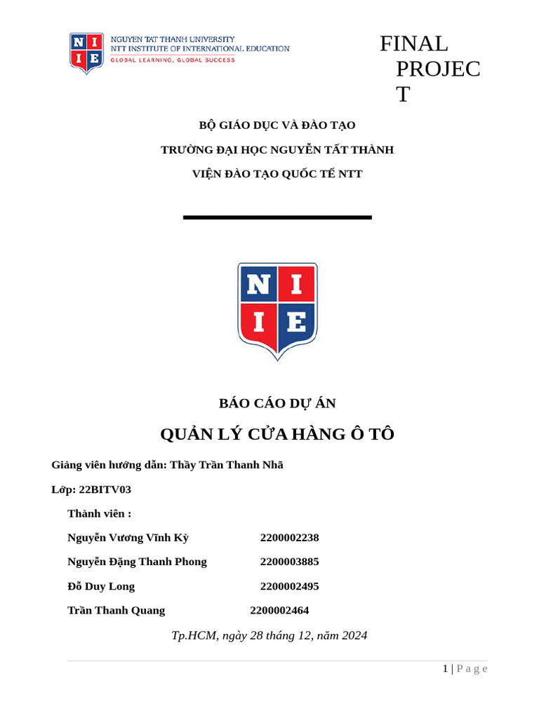 Đom Đóm - ITPM - Final | PDF