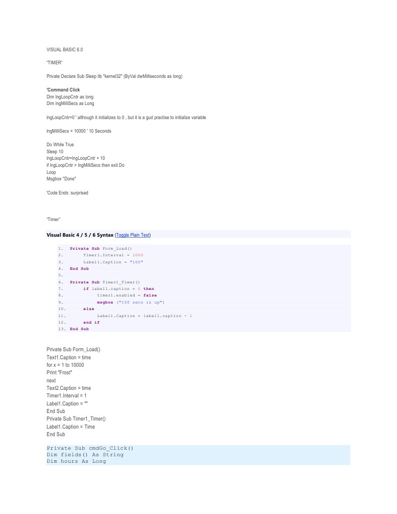 Visual Basic 6 | PDF