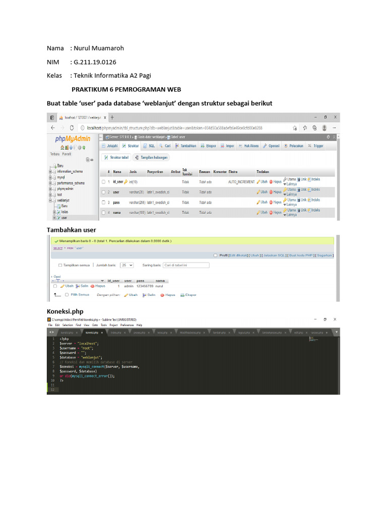 Praktikum 6 Pemrograman Web | PDF