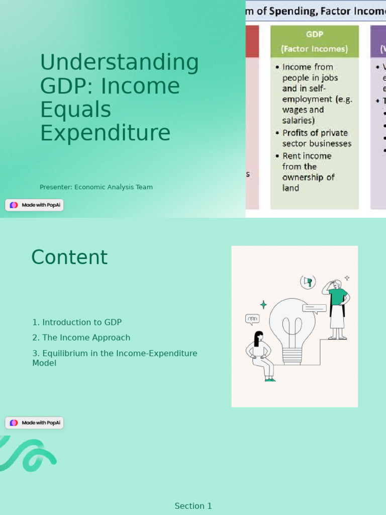 Understanding GDP - Income Equals Expenditure | PDF
