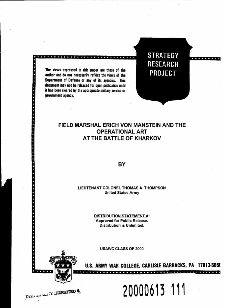 Erich Von Manstein - Document | PDF | Military Operations | World War ...