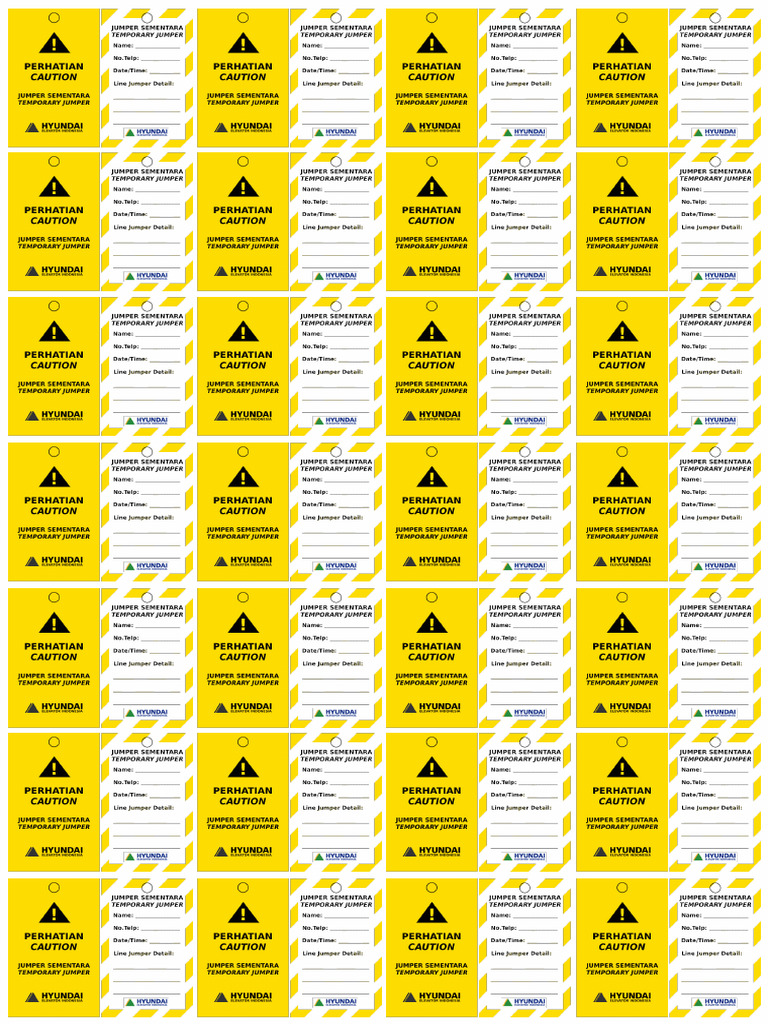 Jumper Tag Print | PDF