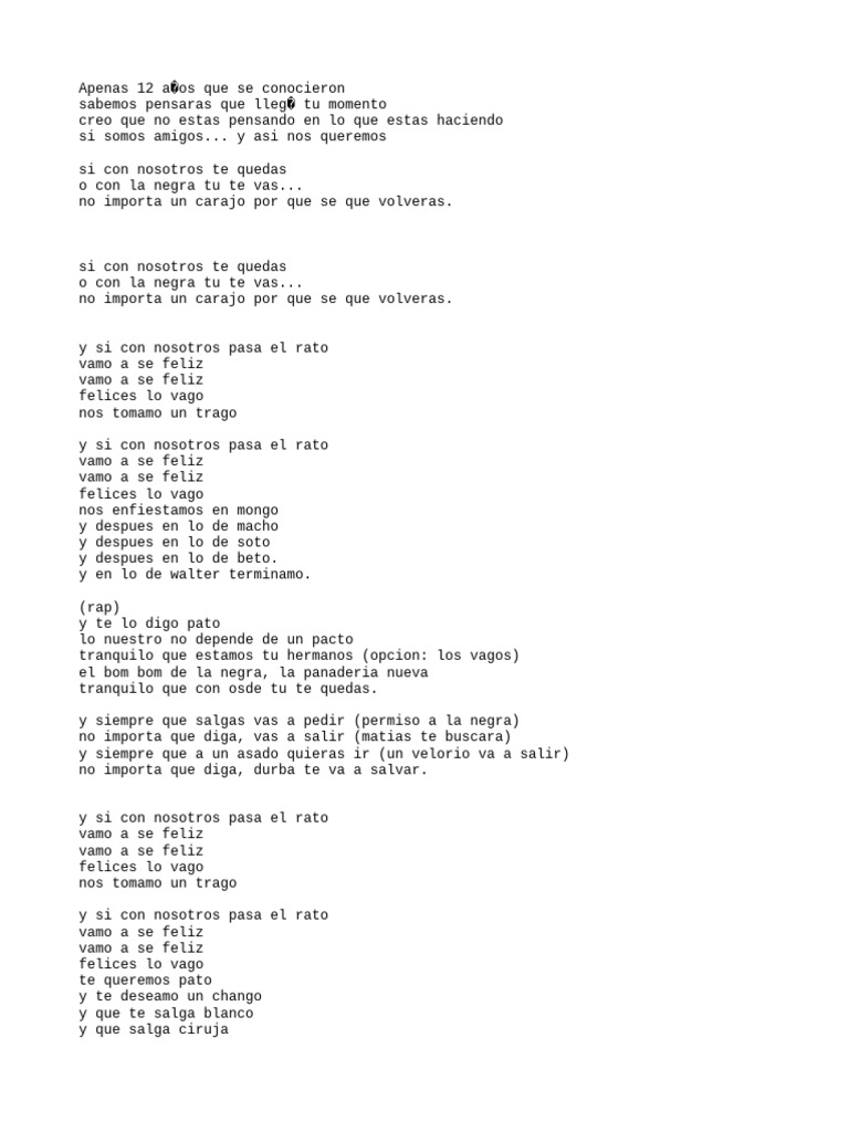 Cancion Pato y Andrea-1 | PDF