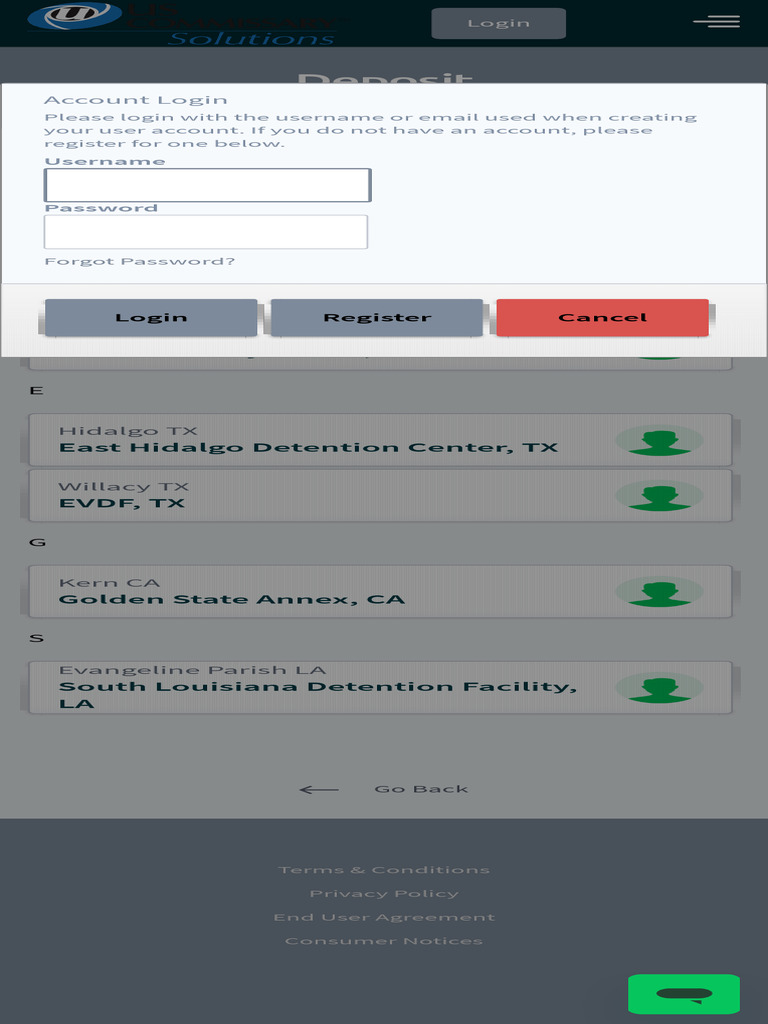 Union Supply Commissary Solutions - Inmate Deposits | PDF