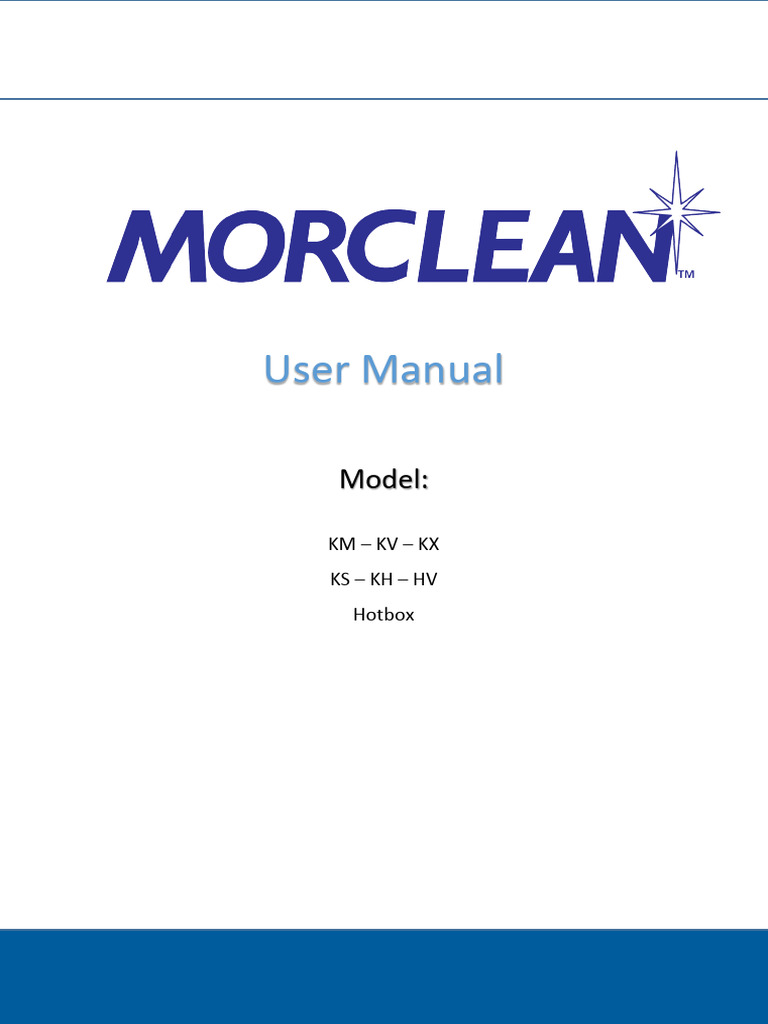Morclean Pressure Washer User Manual | PDF | Pump | Valve