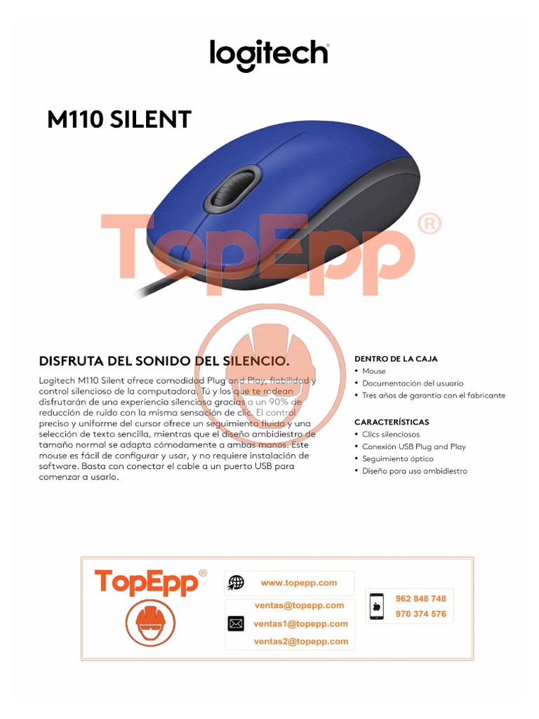 Mouse M110 - Logitech - TopEpp S.A.C. | PDF