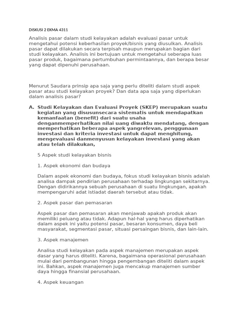 Diskusi 2 Ekma 4311 | PDF