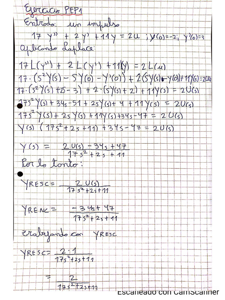 Desarrollo Ejercicio Laplace 1 | PDF