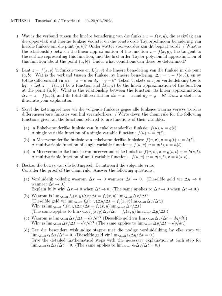 Linear Approximations and Chain Rule | PDF | Applied Mathematics | Mathematics Of Computing