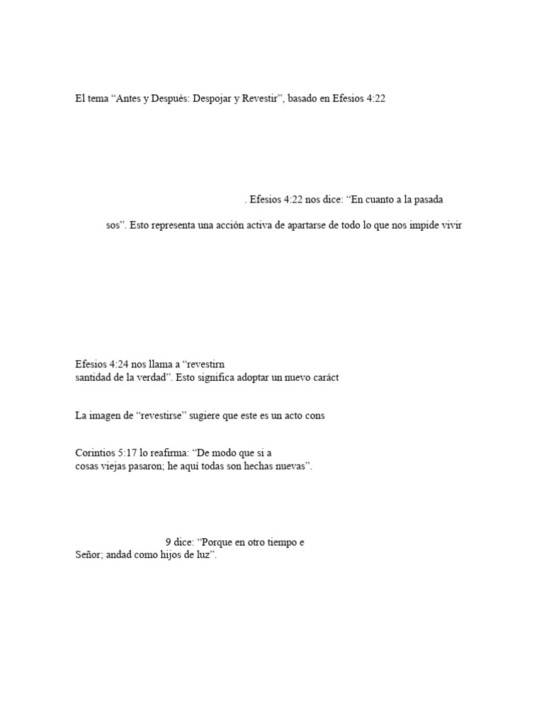 Transformación Espiritual: Despojar y Revestir | PDF | Amor | Cristo ...