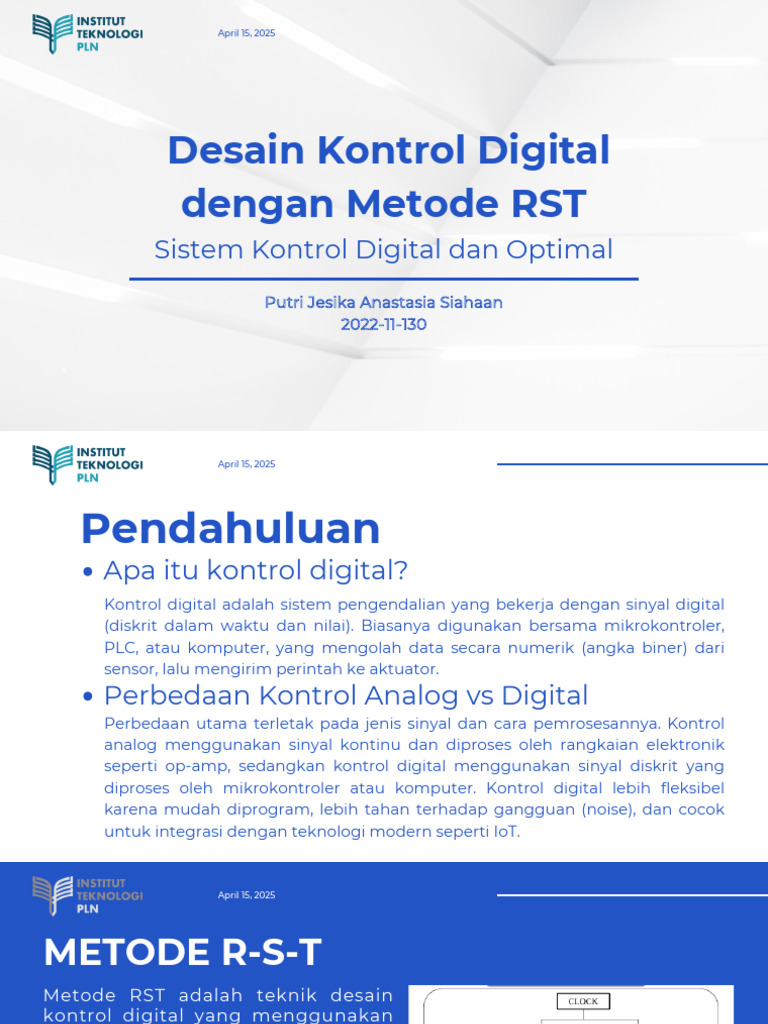 _Desain Kontrol Digital dengan Metode RST Sistem Kontrol Digital dan ...