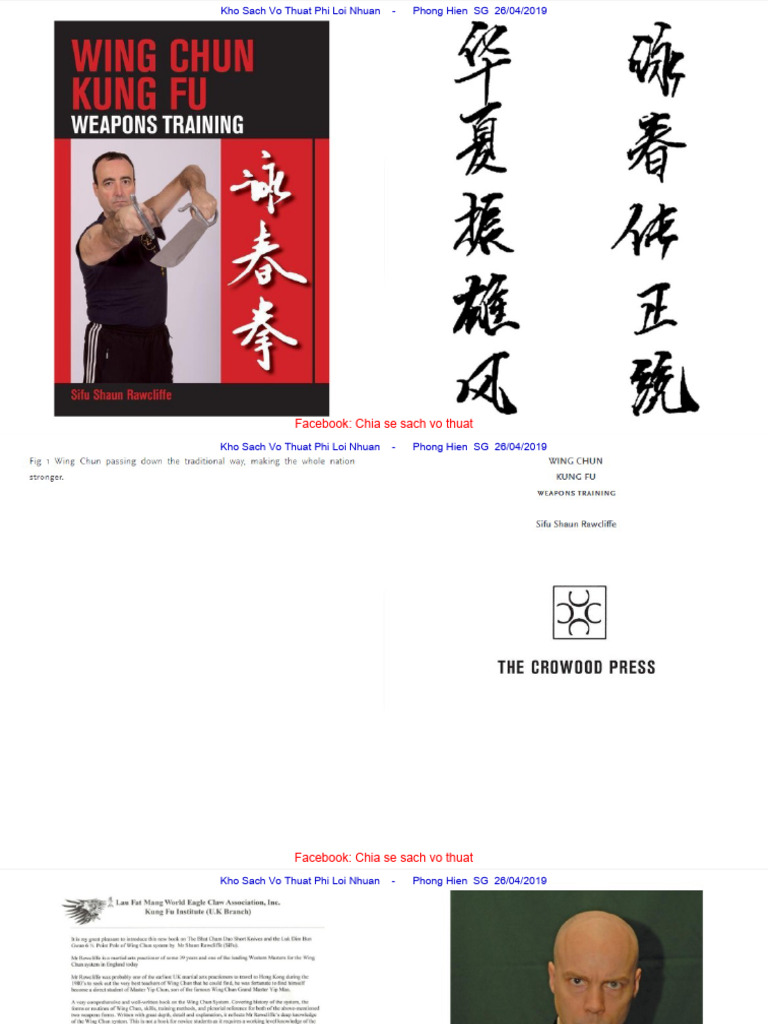 Wing Chun Kung Fu Weapons Training | PDF