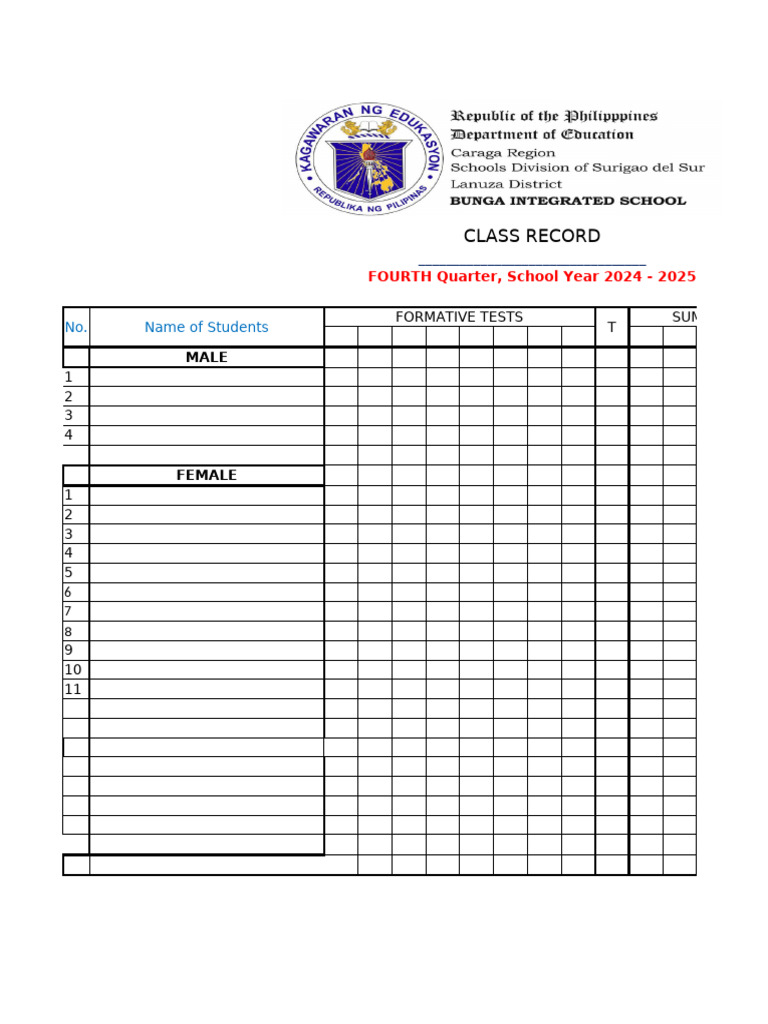 Class Record | PDF