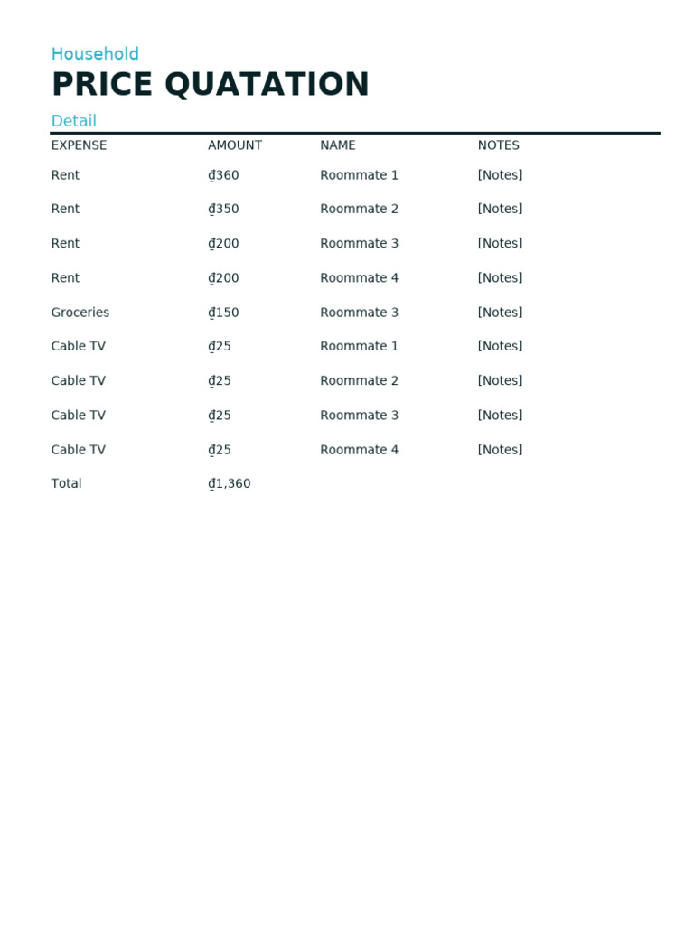 Price Quotation | PDF