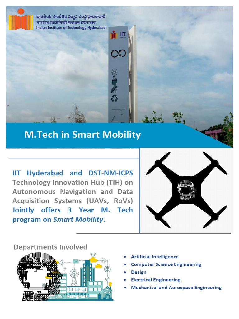 M.Tech in Smart Mobility at IIT Hyderabad | PDF