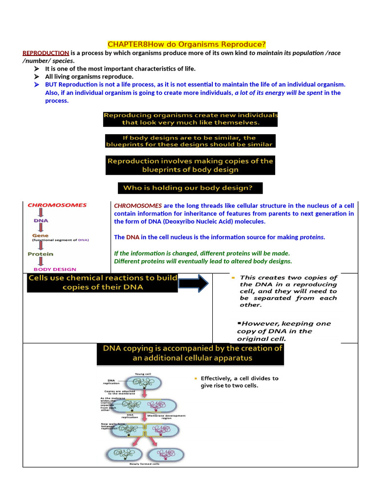 Understanding Organism Reproduction Methods | PDF | Reproduction ...