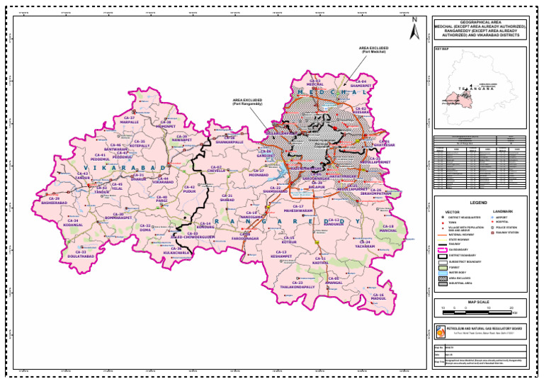 Medchal Rangareddy & Vikarabad Districts Ga 72 | PDF