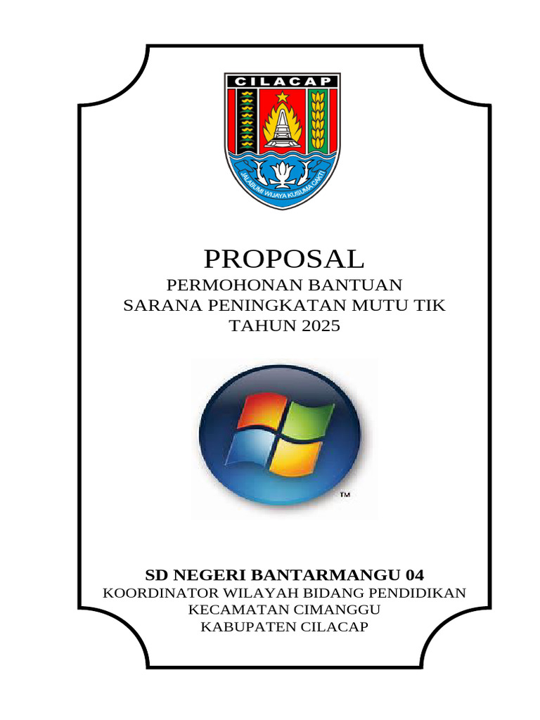 Proposal Tik SDN Bantarmangu 04 Cimanggu Ok | PDF